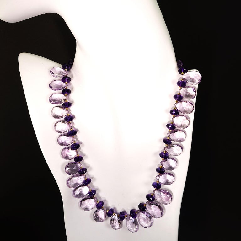 Gemjunky Sparkling Amethyst Cocktail Necklace February Birthstone at ...