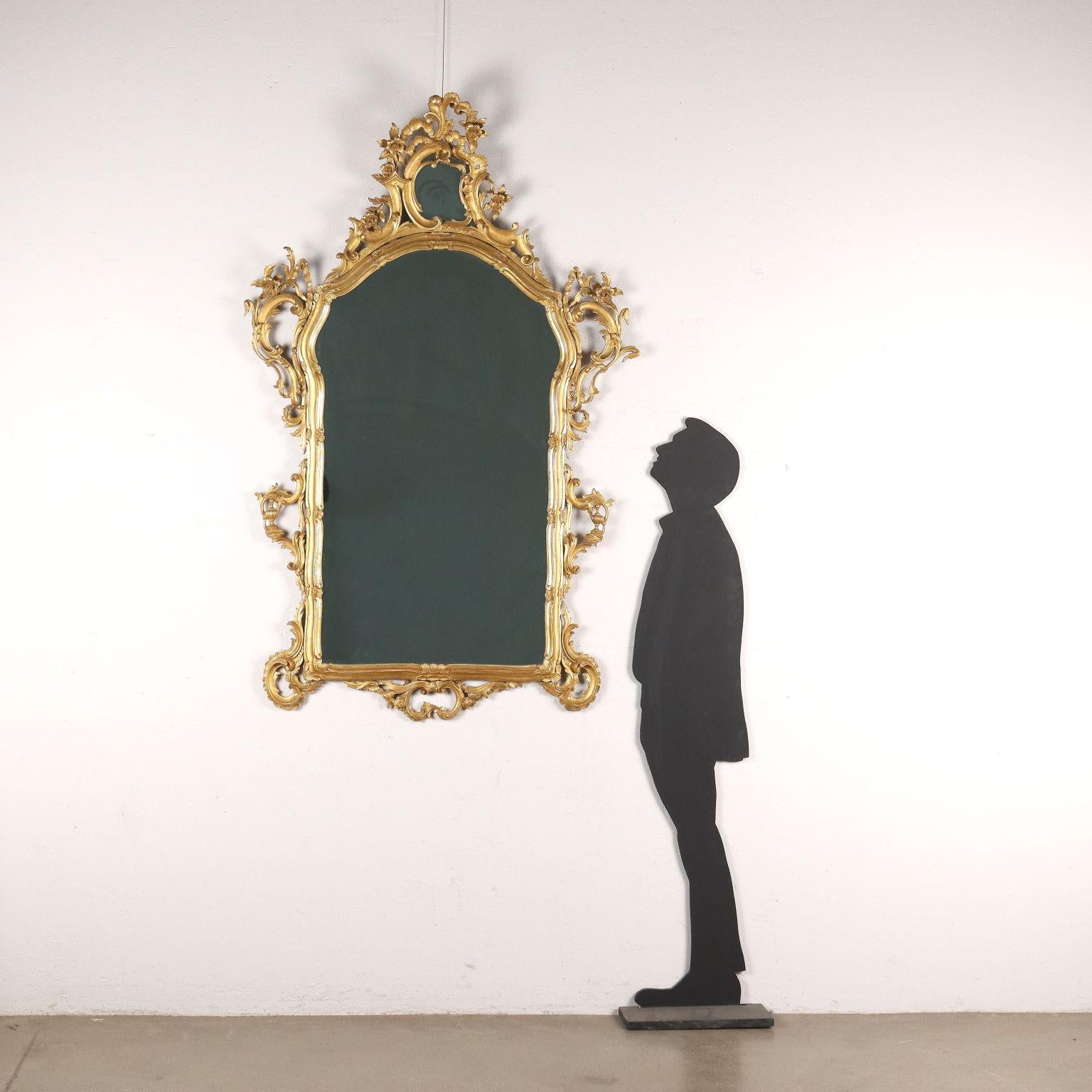 Specchiera Stile Rococò Italia Fine '800 at 1stDibs