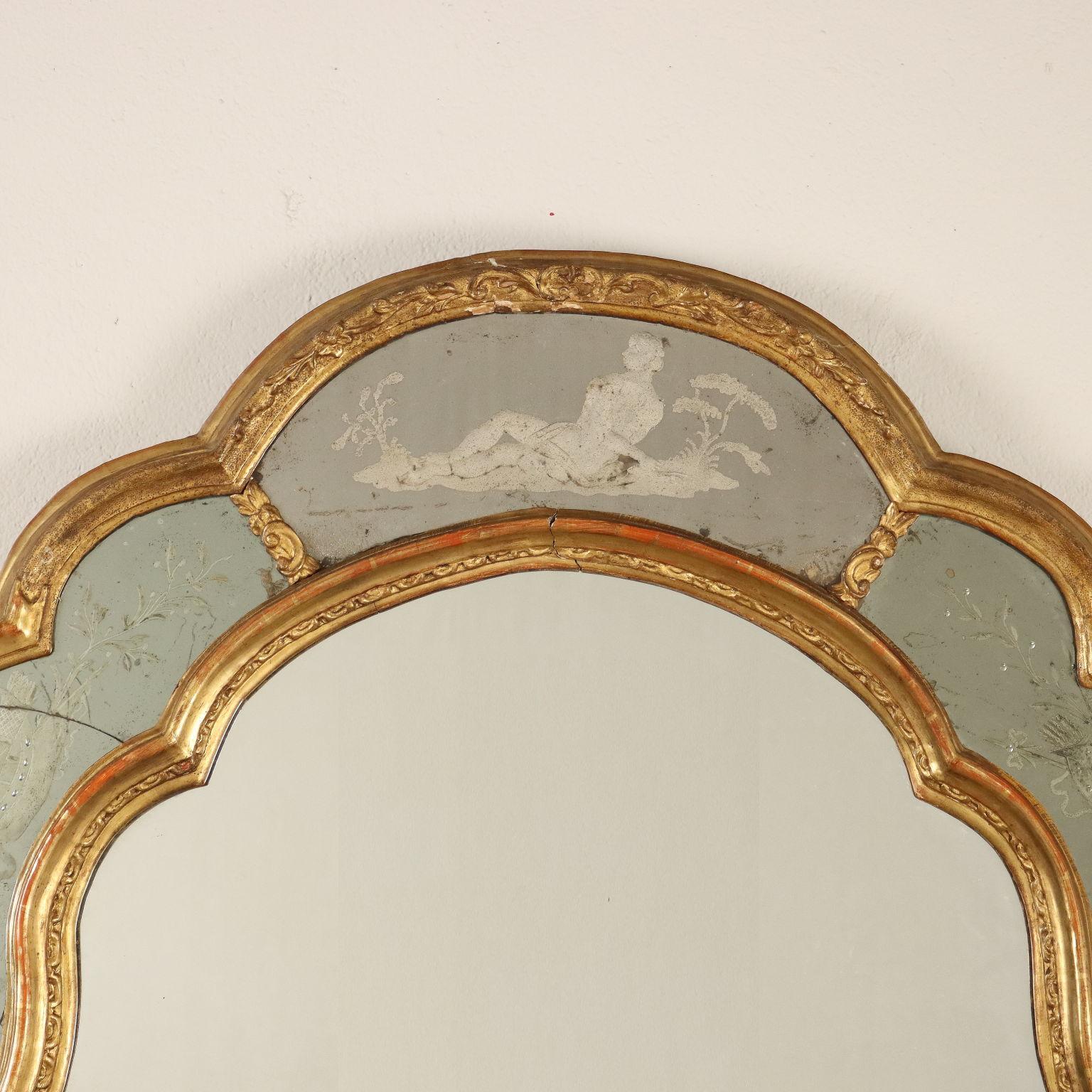 Venice Third Quarter Mirror XVIII Century For Sale at 1stDibs