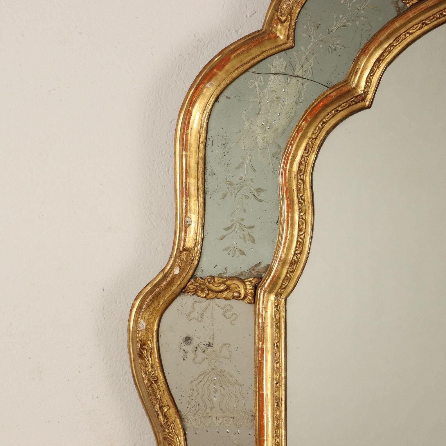 Venice Third Quarter Mirror XVIII Century For Sale at 1stDibs