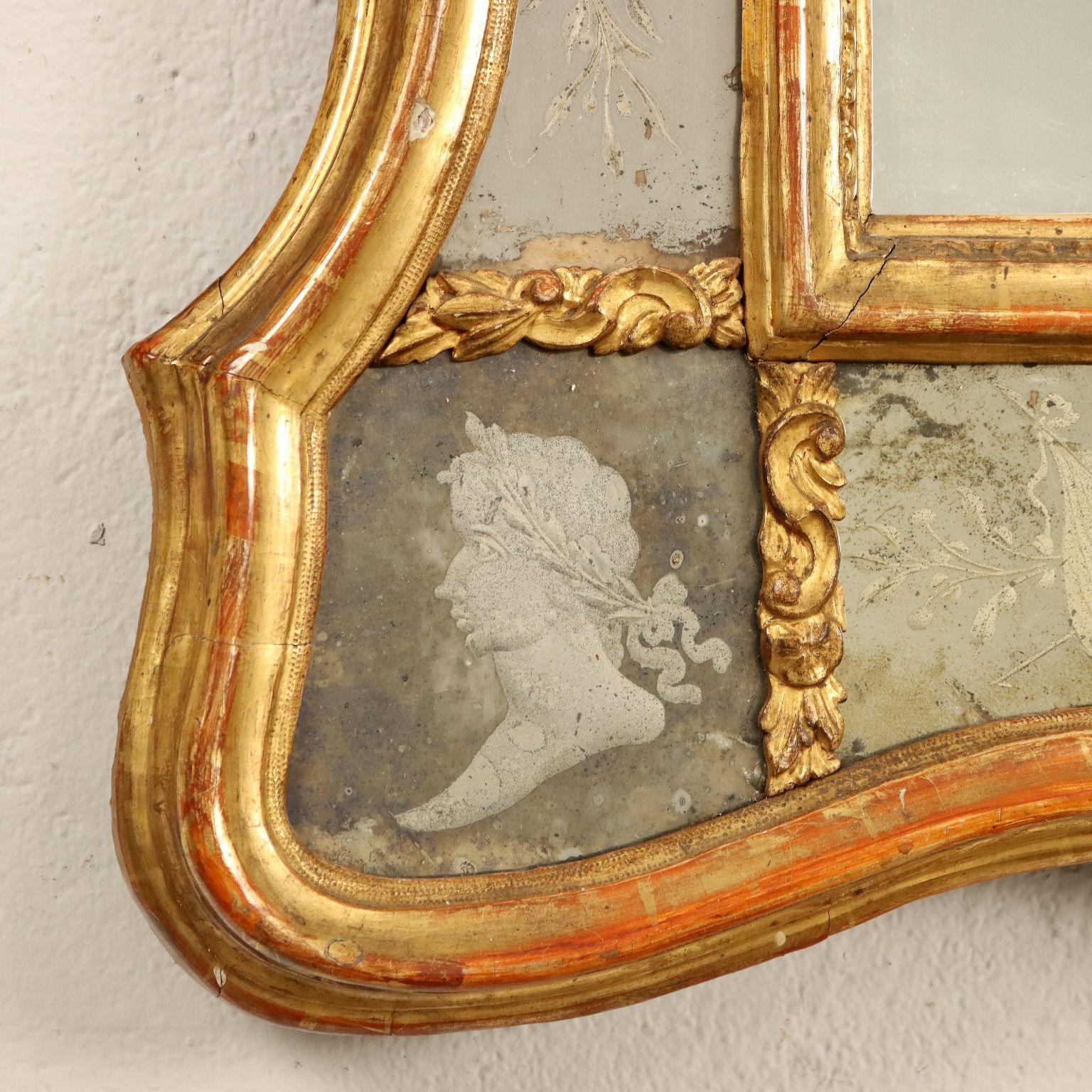 Venice Third Quarter Mirror XVIII Century For Sale at 1stDibs