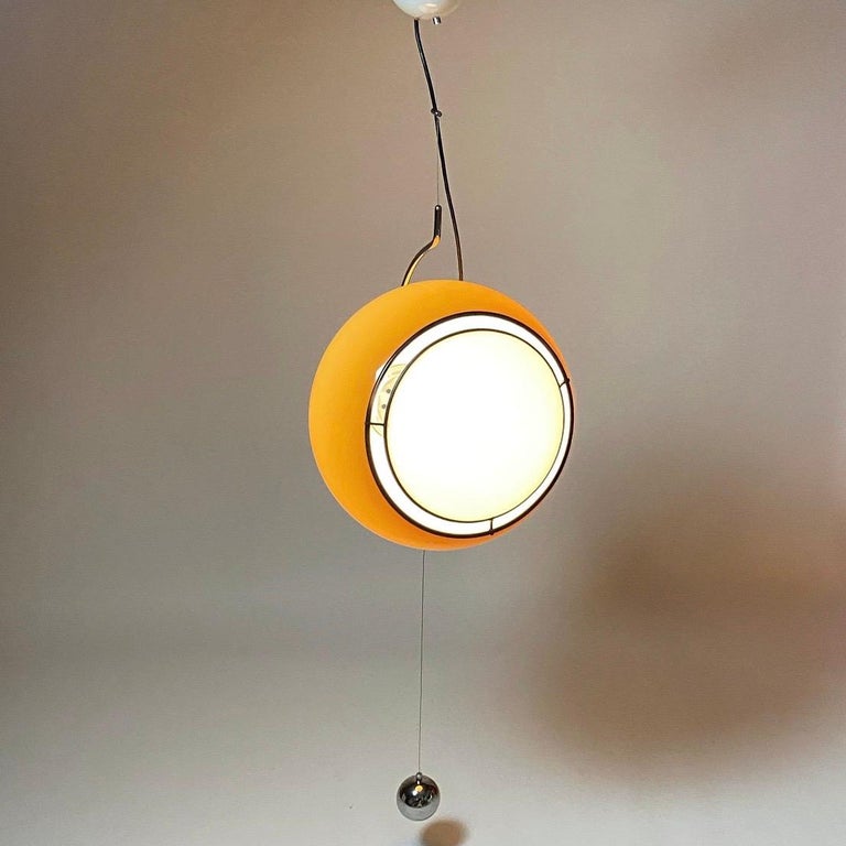 Special Ceiling Light by Harvey Guzzini, Italy, 1974 at 1stDibs