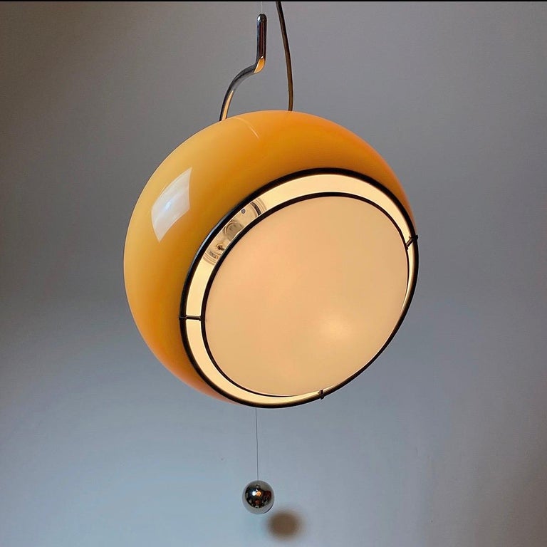Special Ceiling Light by Harvey Guzzini, Italy, 1974 at 1stDibs