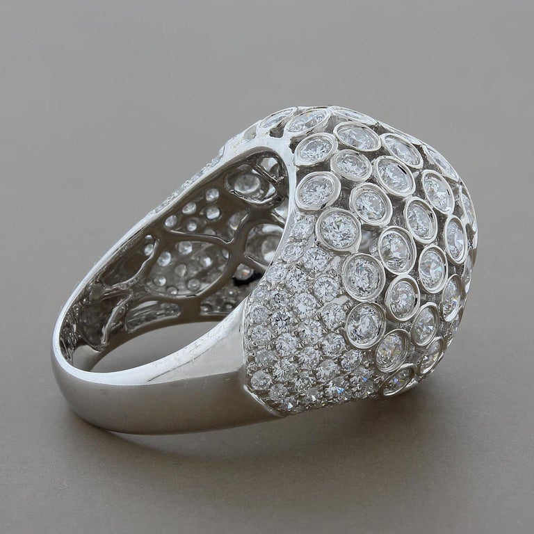 Special Diamond Gold Dome Ring For Sale at 1stDibs