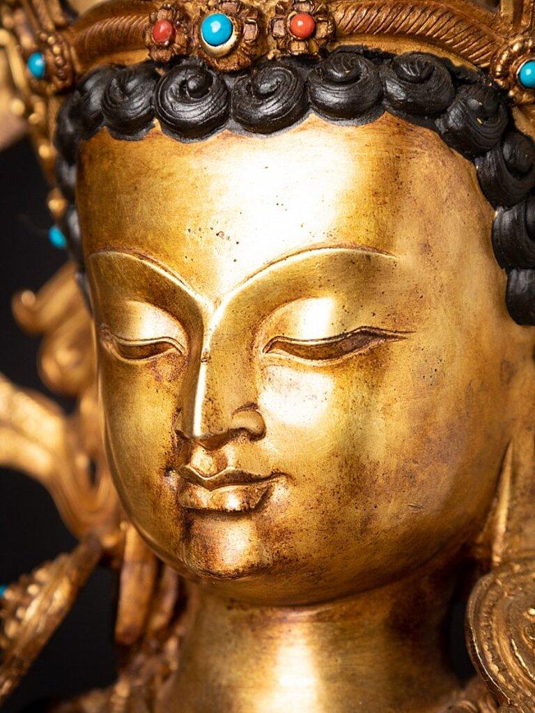Special Old Bronze Nepali Buddha Statue from Nepal For Sale at 1stDibs