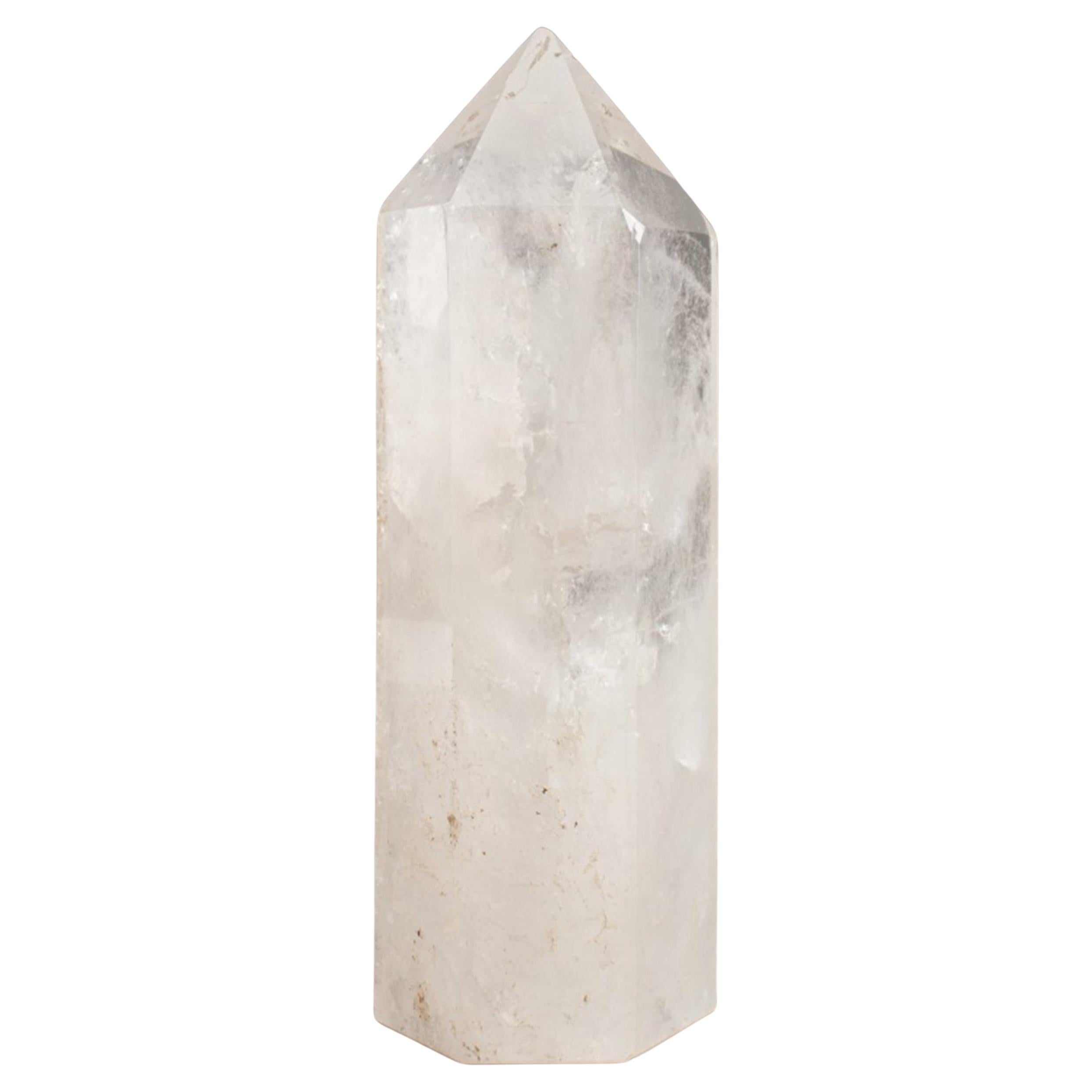 Specimen White Quartz Crystal Obelisk For Sale at 1stDibs