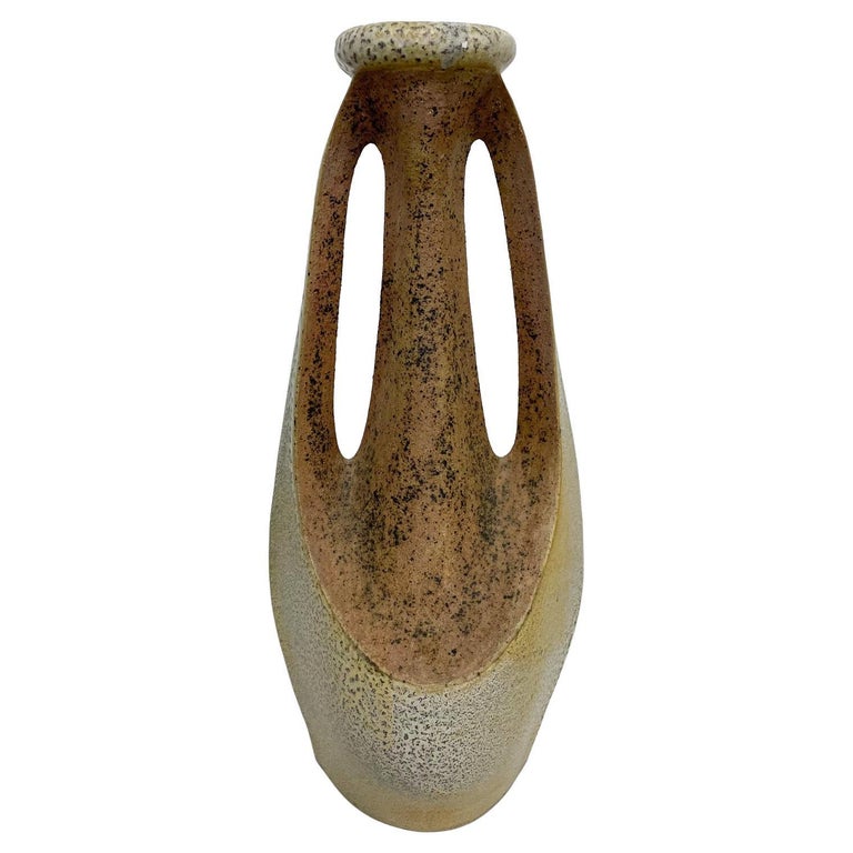 Speckled Pottery Sculptural Modernist Vase by Chico Ribeiro Munoz ...