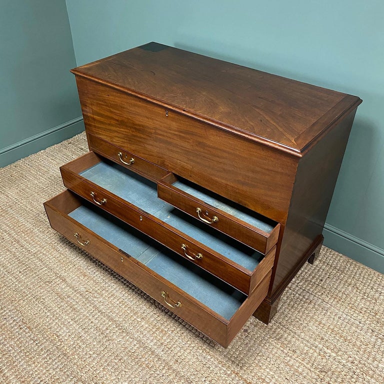 Spectacular 18th Century Quality Georgian Mahogany Antique Chest For ...