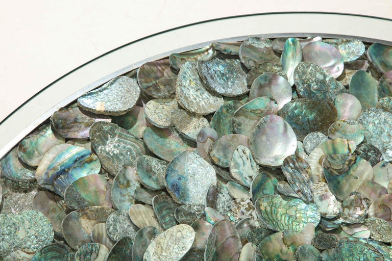 Spectacular Abalone Shell Coffee Table For Sale at 1stDibs