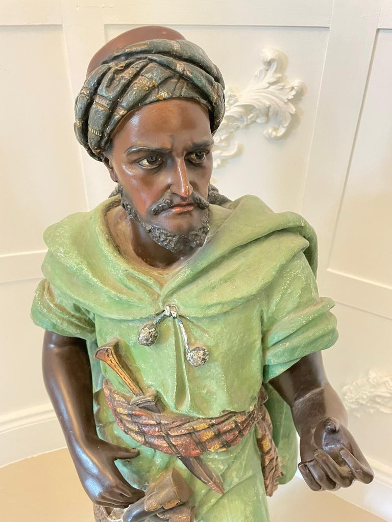 Spectacular Antique Orientalist Polychromed Plaster Arabesque or ...