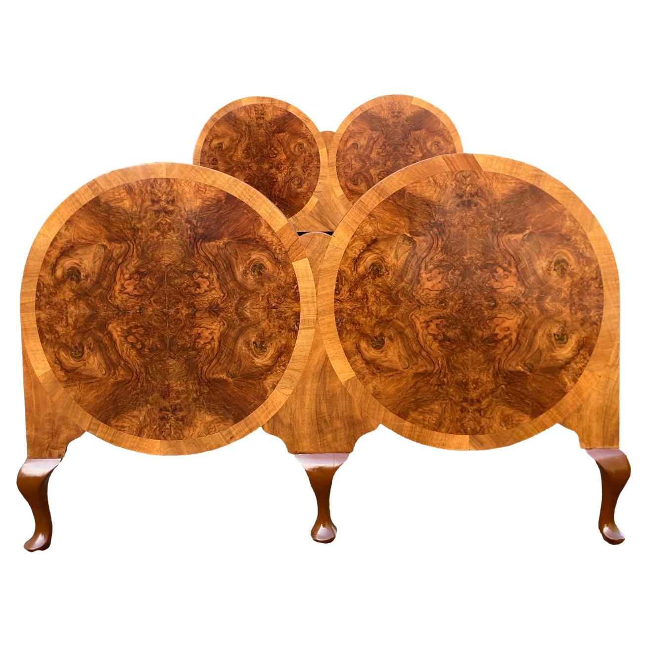 Art Deco Double Bed With Nightstands in Lacquered Wood For Sale at ...