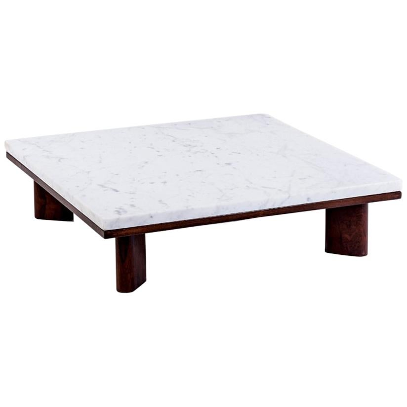 Spectacular Coffee Table with Marble Top by Joaquim Tenreiro For Sale ...
