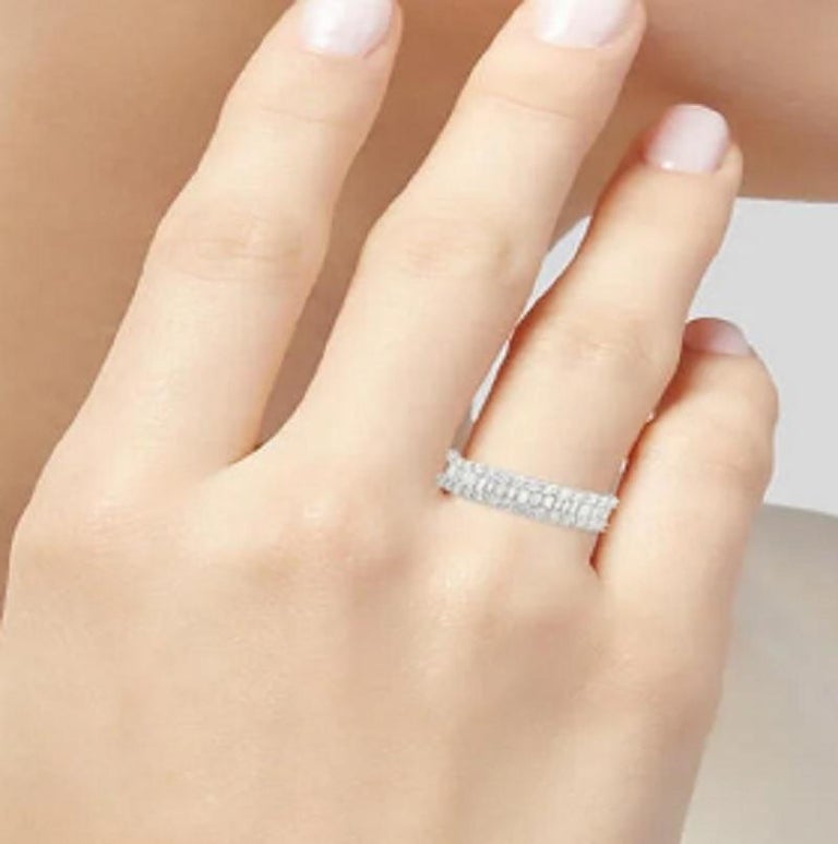 Spectacular Diamond 14k Band Ring For Sale at 1stDibs