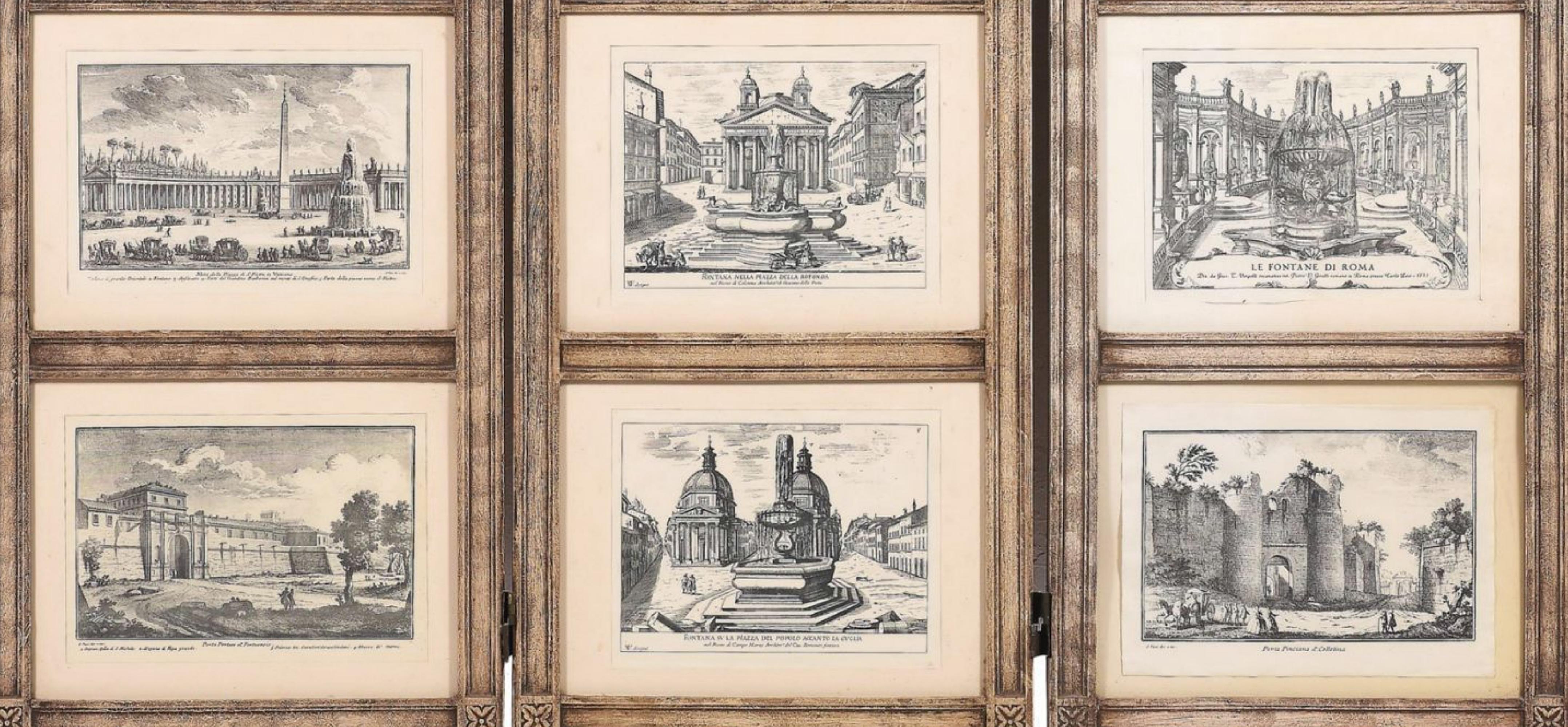 Spectacular Italian Screen beginning of the 20th century "Rome" For ...