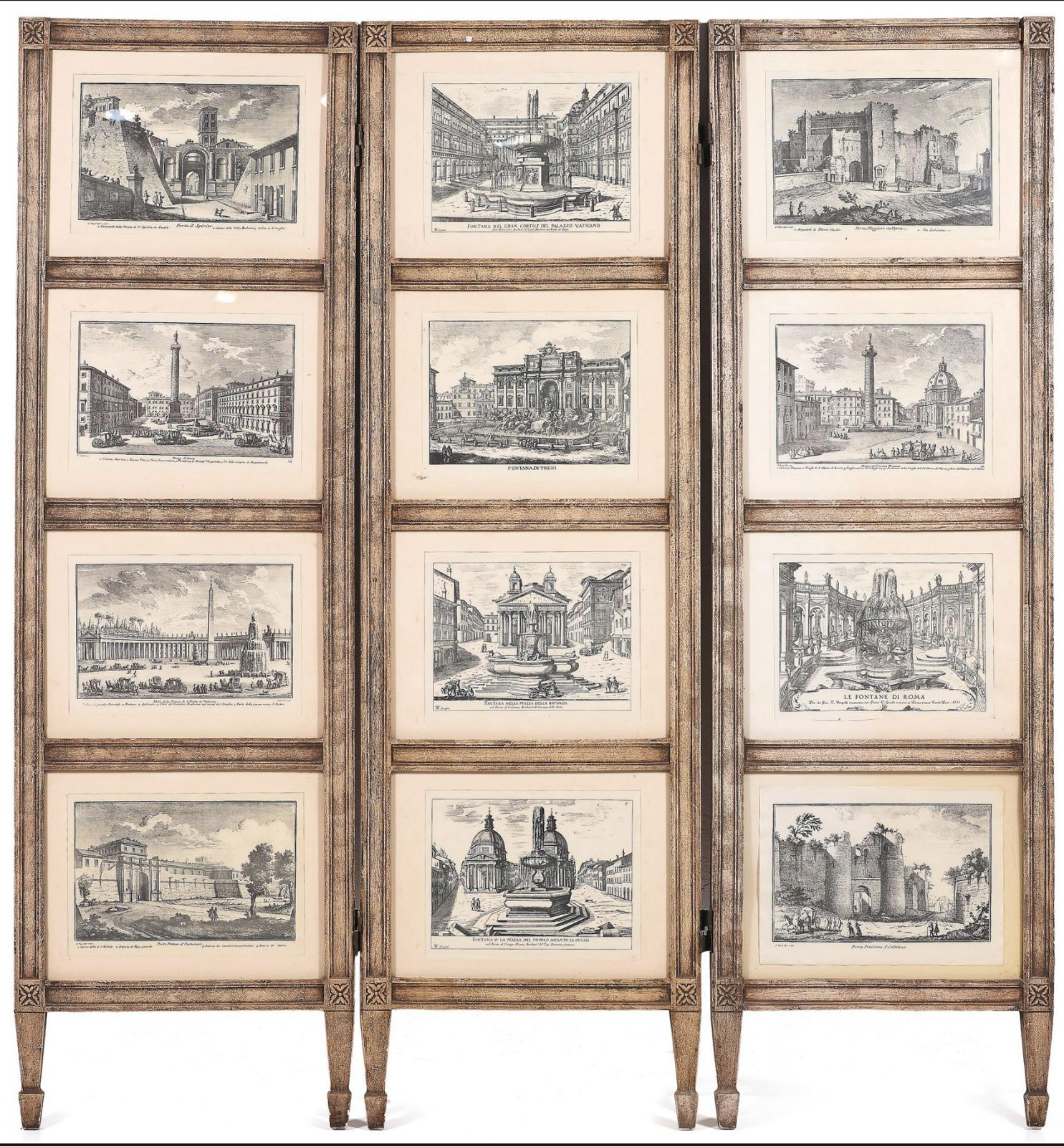 Spectacular Italian Screen beginning of the 20th century "Rome" For ...