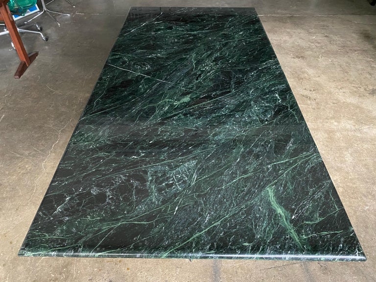 Spectacular Massive Green Marble Modern Dining Table For Sale at ...