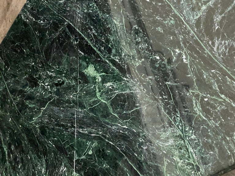 Spectacular Massive Green Marble Modern Dining Table For Sale at ...