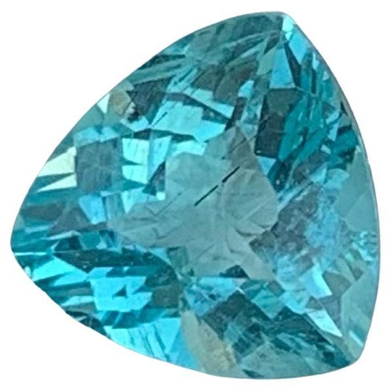 Spectacular Neon Blue Loose Apatite Gemstone 1.30 Carats Apatite Stone ...