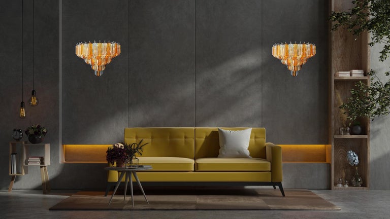 Spectacular Pair of Vintage Murano Wall Sconce For Sale at 1stDibs