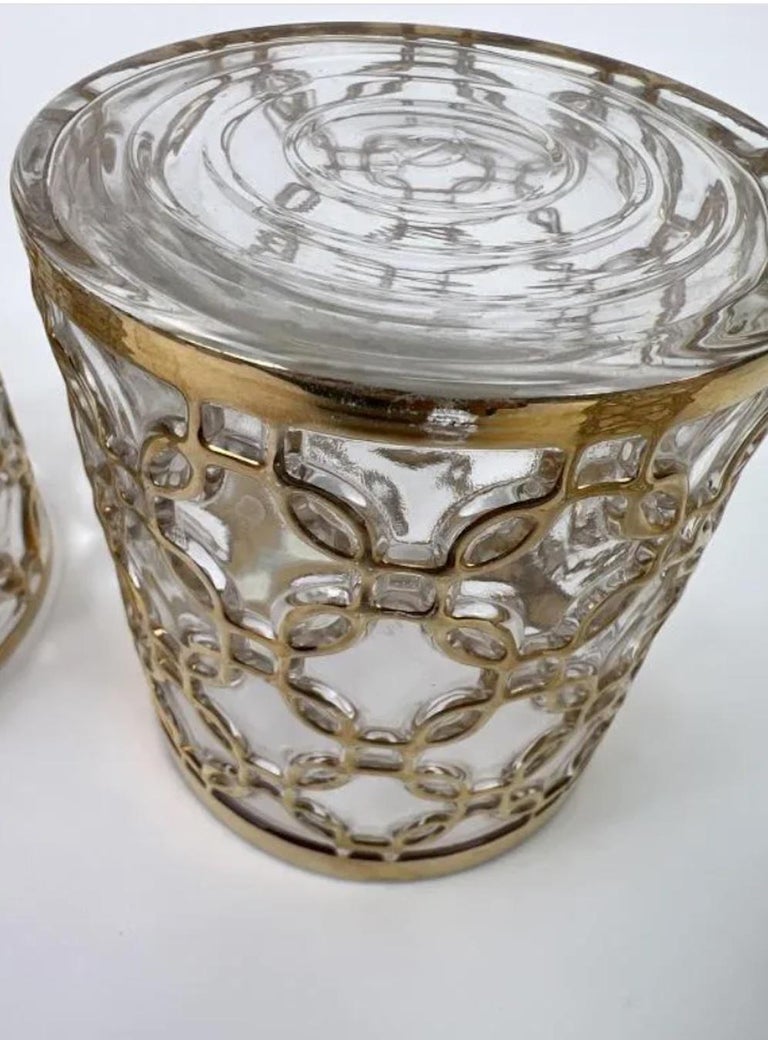 Spectacular Set of Seven Imperial Glass Low Balls, Pristine Condition ...