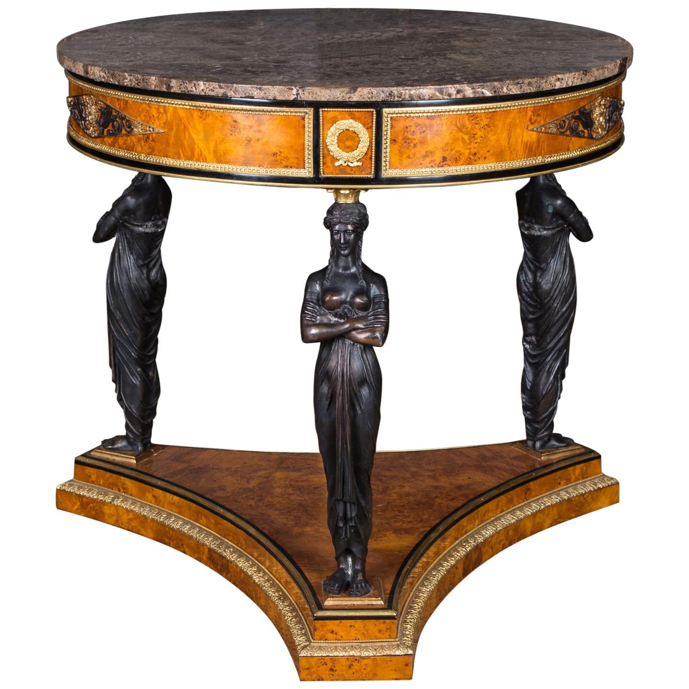 Spectacular Temple Guardian Empire Style Table For Sale at 1stDibs