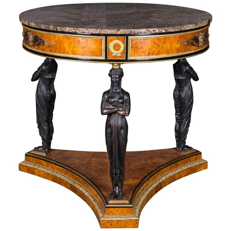 Spectacular Temple Guardian Empire Style Table For Sale at 1stDibs