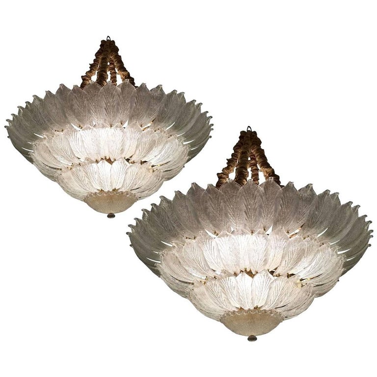 Spectacular Venetian Murano Ceiling Light For Sale at 1stDibs