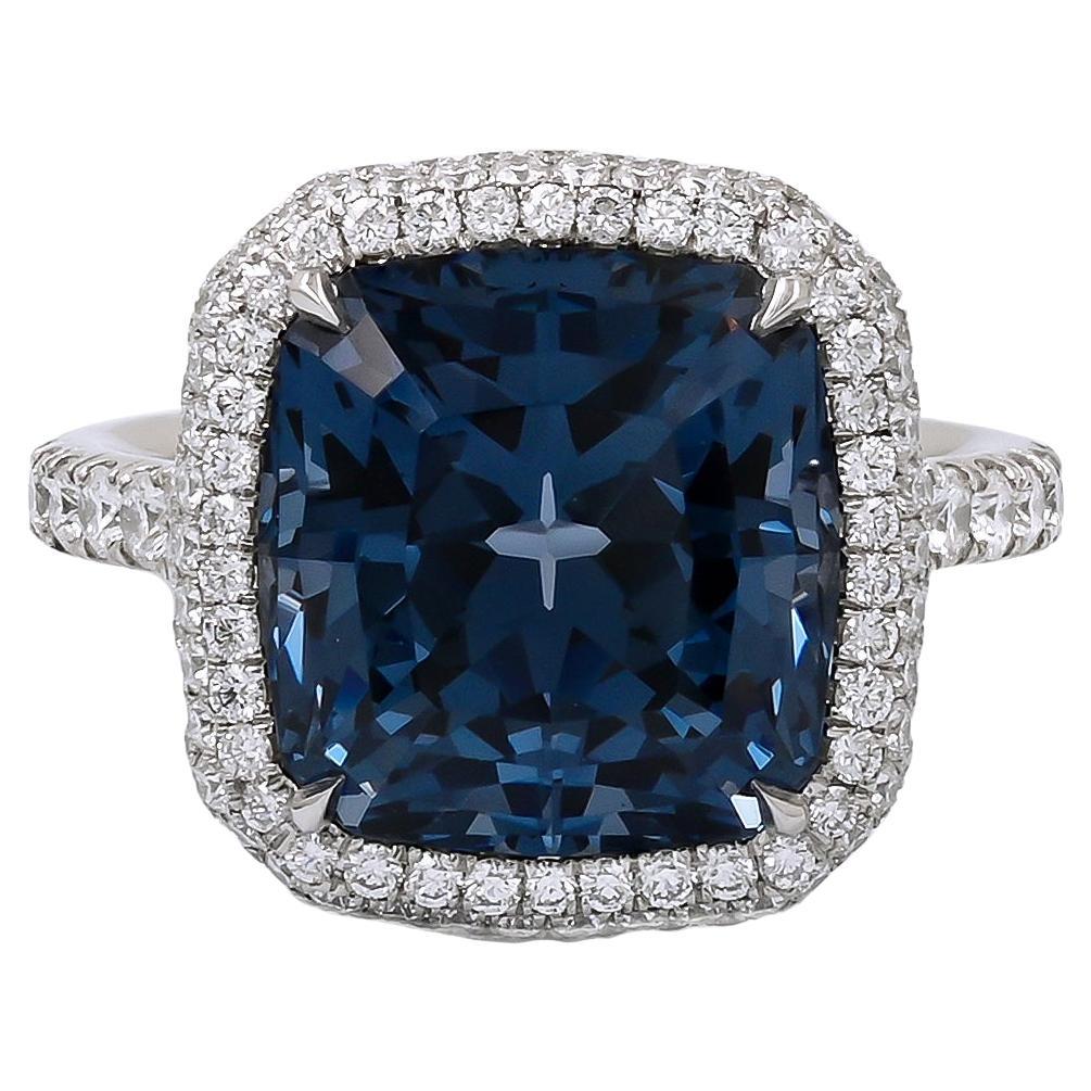 Spectra Fine Jewelry 8.46 Carat Certified Cobalt Blue Spinel Diamond ...