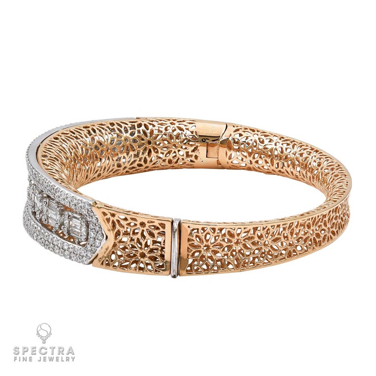 Spectra Fine Jewelry, Diamond Gold Bracelet For Sale at 1stDibs