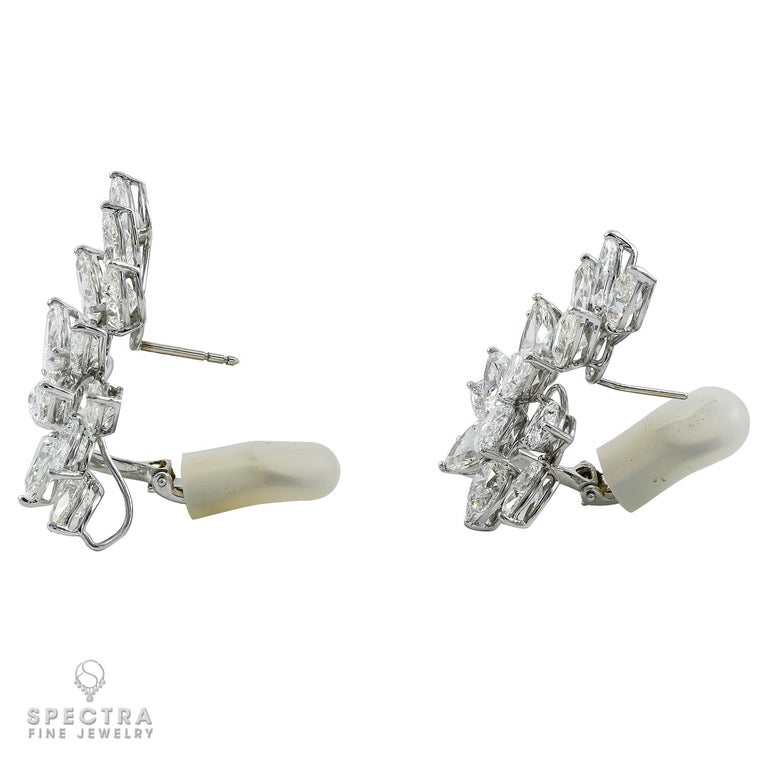 Spectra Fine Jewelry GIA Certified Diamond Cluster Earrings For Sale at ...