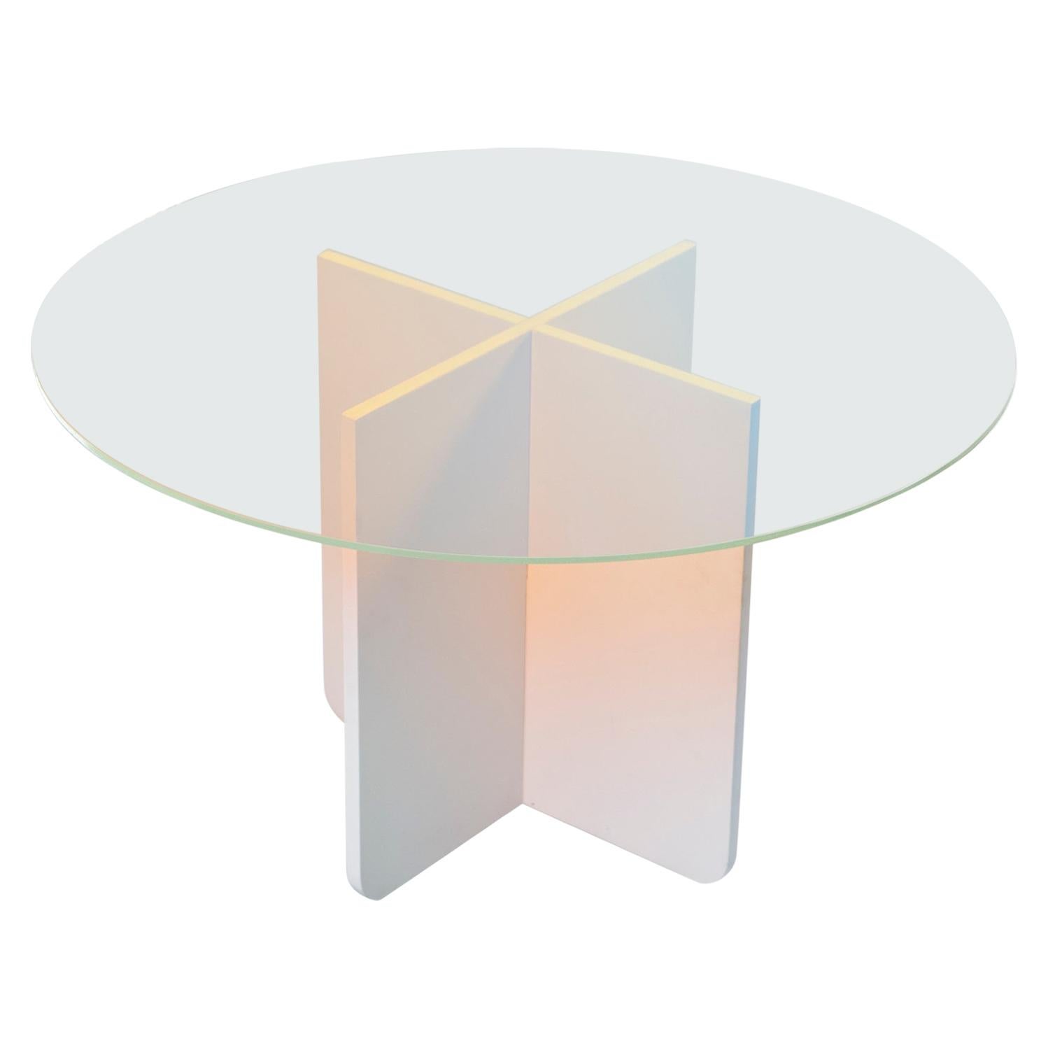 Dichroic Glass Side Table, Rona Koblenz For Sale at 1stDibs | dichroic ...