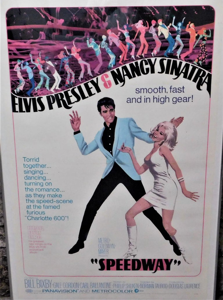 Speedway Elvis Presley 1968 Original Linen Backed Theatrical Poster For ...