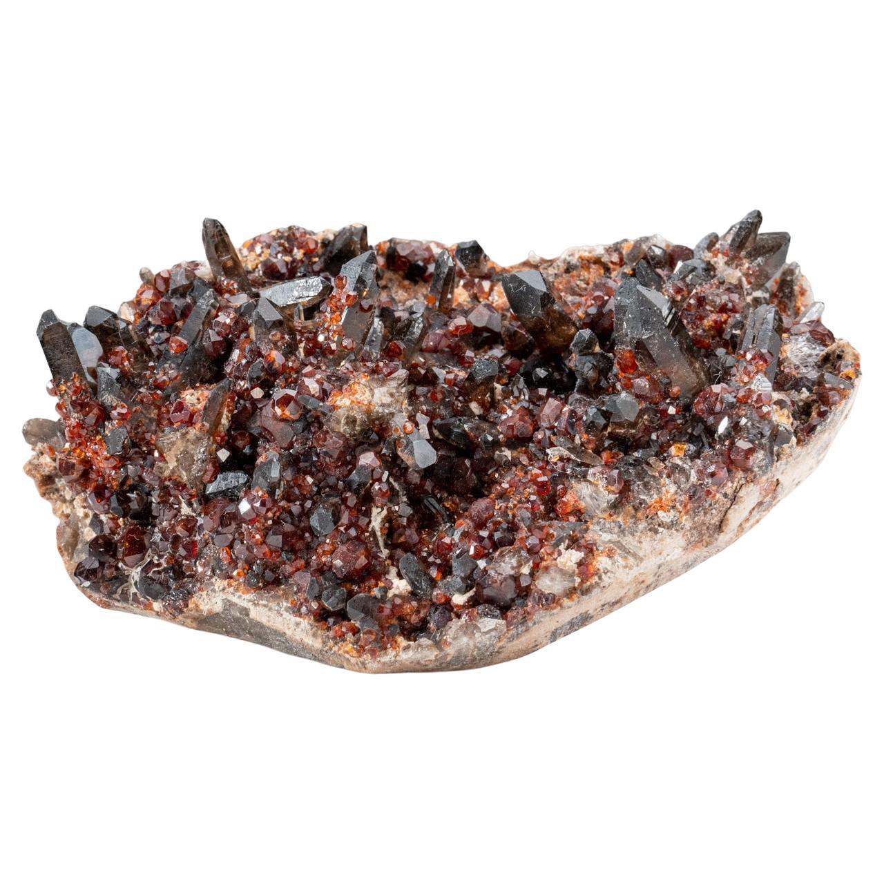 Spessartine Garnet with Smoky Quartz from Fujian, China For Sale at 1stDibs