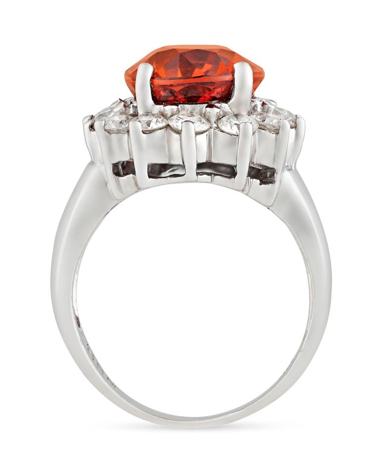 Spessartite Garnet Ring, 5.50 Carat at 1stDibs