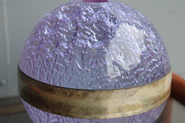 Sphere Vase Taddei Architect Italian Design 1970 in Very Thick Glass ...