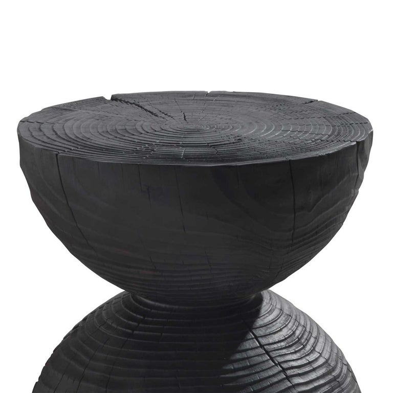 Spheres Burnt Stool For Sale at 1stDibs