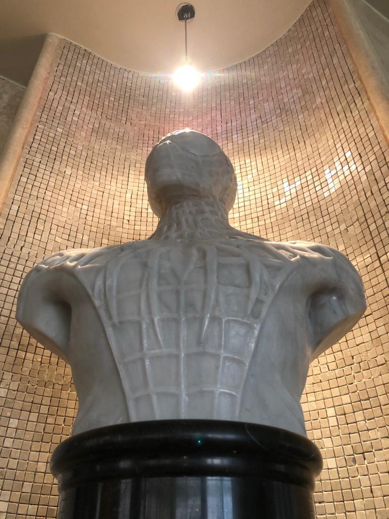 Spiderman Bust Sculpture in Carrara Marble For Sale at 1stDibs ...