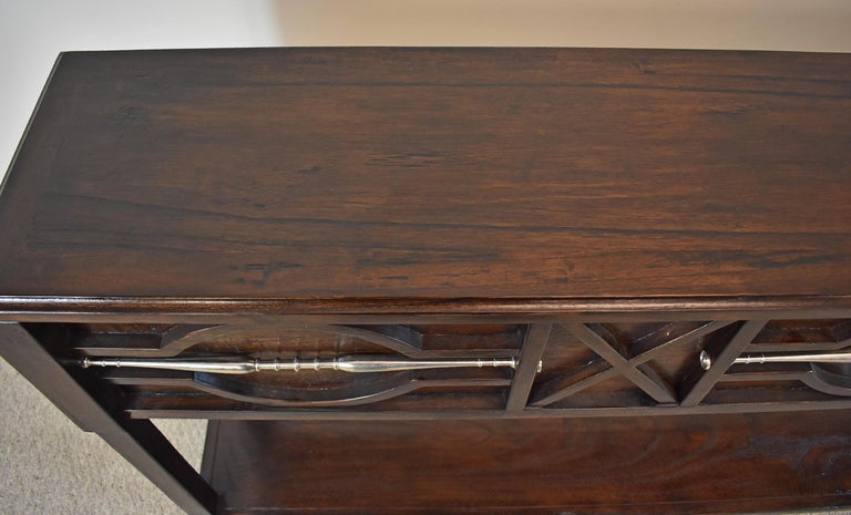 Spindle Solid Distressed Wood Console Table by Ambella Home Collection ...