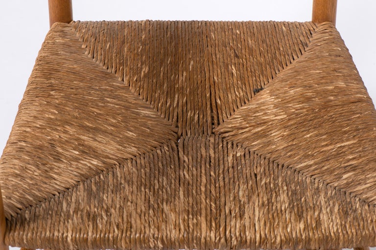 Spindle Back Rocking Chair with Rush Seat by Neville Neal, England ...