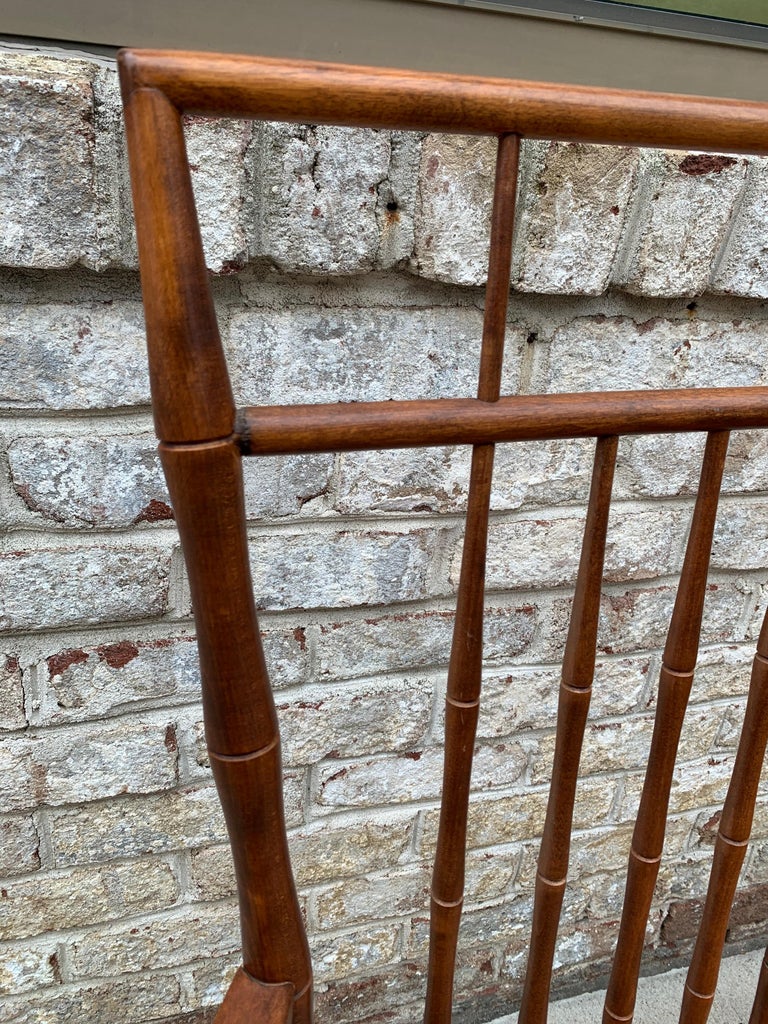 Spindle Back Shaker Style Wood Bench at 1stDibs