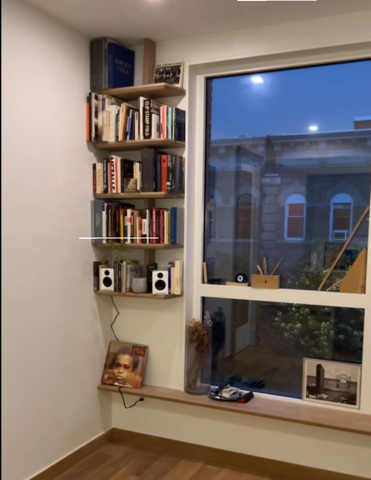 Spine Shelves Solid White Oak Japanese Joinery For Sale at 1stDibs