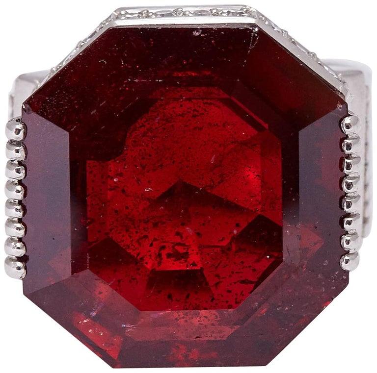 Spinel Diamond Ring at 1stDibs