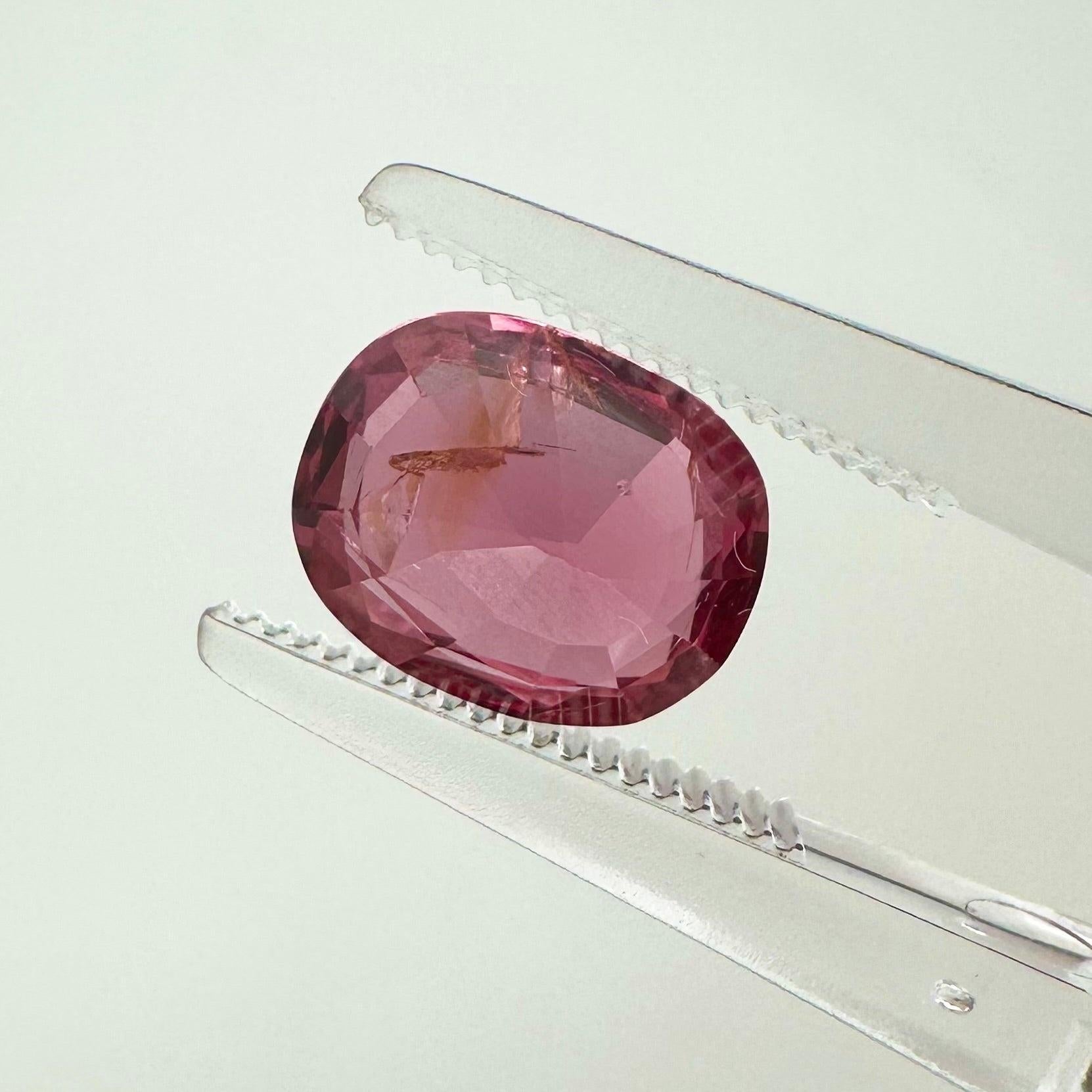 Spinel Oval Cushion 2.40 ct Electric Pink/Orange Vietnam No-Heated ...