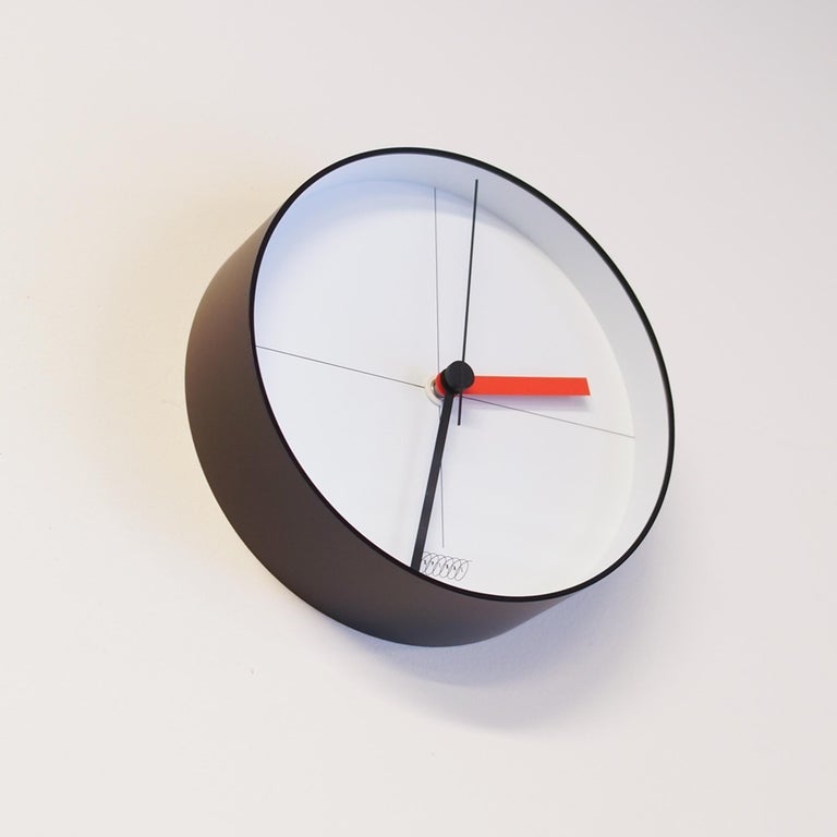 Spiral Clock B #2 black Shiro Kuramata Japanese Zen Minimal Postmodern ...