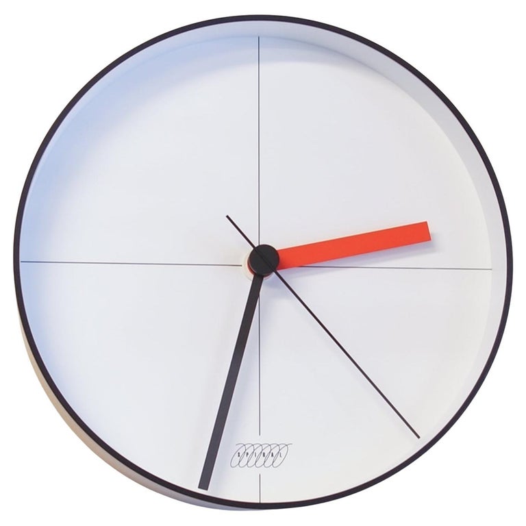 Spiral Clock B #2 black Shiro Kuramata Japanese Zen Minimal Postmodern ...