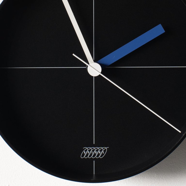 Spiral Clock B #3 Black Shiro Kuramata Japanese Zen Minimal Postmodern ...