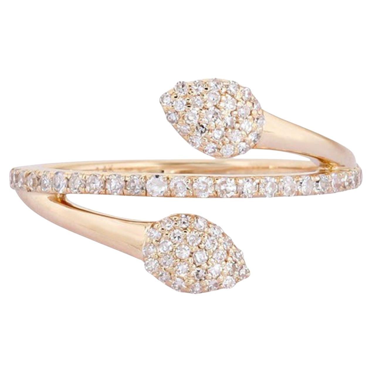 Customizable Luxe Diamond 14K (or 18k upon request) Yellow Gold Open ...