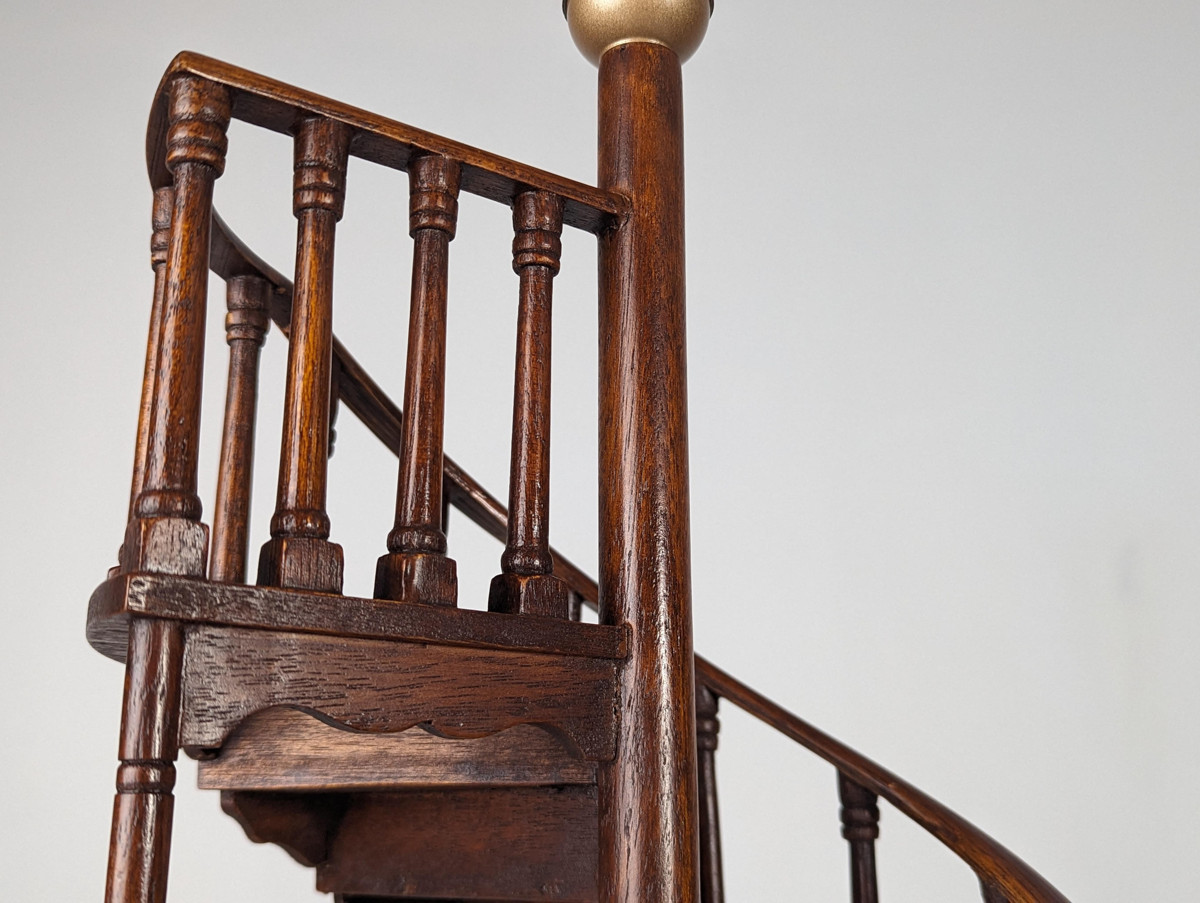 Spiral staircase lamp by Hanbel 1980s For Sale at 1stDibs