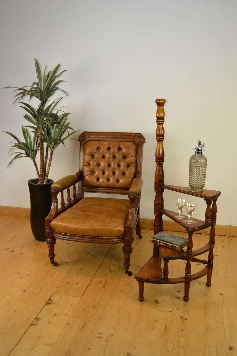 Spiral Step Library Ladder, 1950s at 1stDibs | library step ladder ...