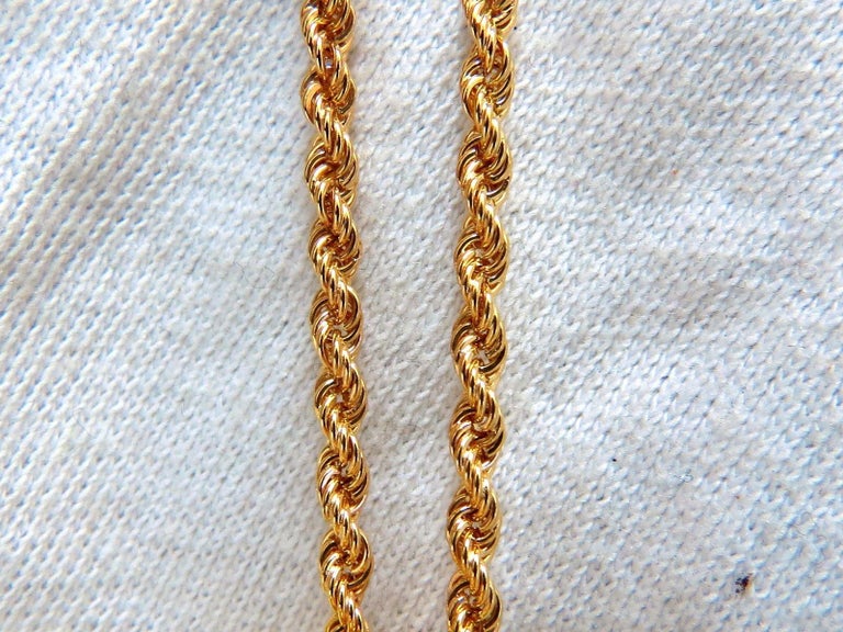 Spiritual Holy Moses 3D Pendant Rope Chain 14 Karat For Sale at 1stDibs ...